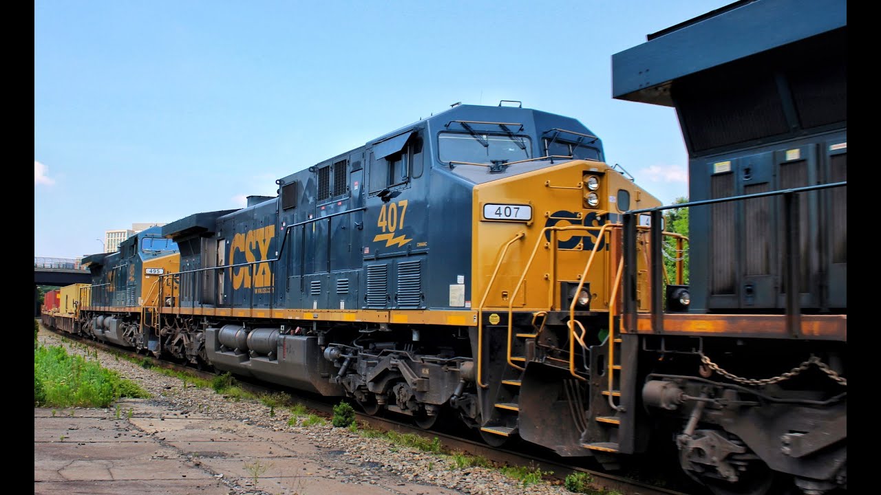 CSX Intermodal I135-13 with YN3c AC44CW Rolls Past Alexandria, VA | 6/13/2022 - YouTube