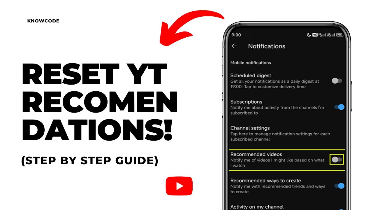 How to reset YouTube recommendations on your Android (Quick And Easy ...