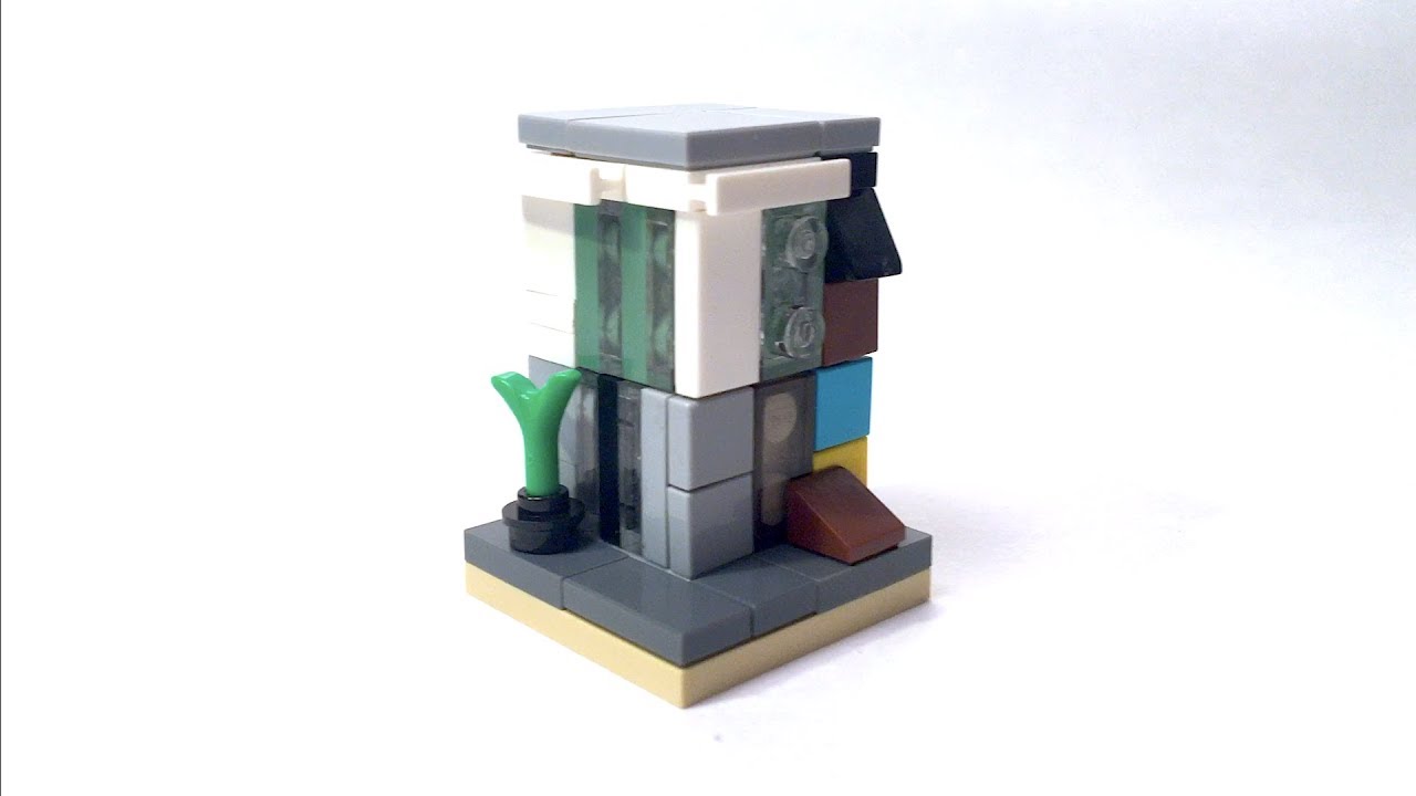 LEGO Modular Brick Bank Miniature MOC - YouTube
