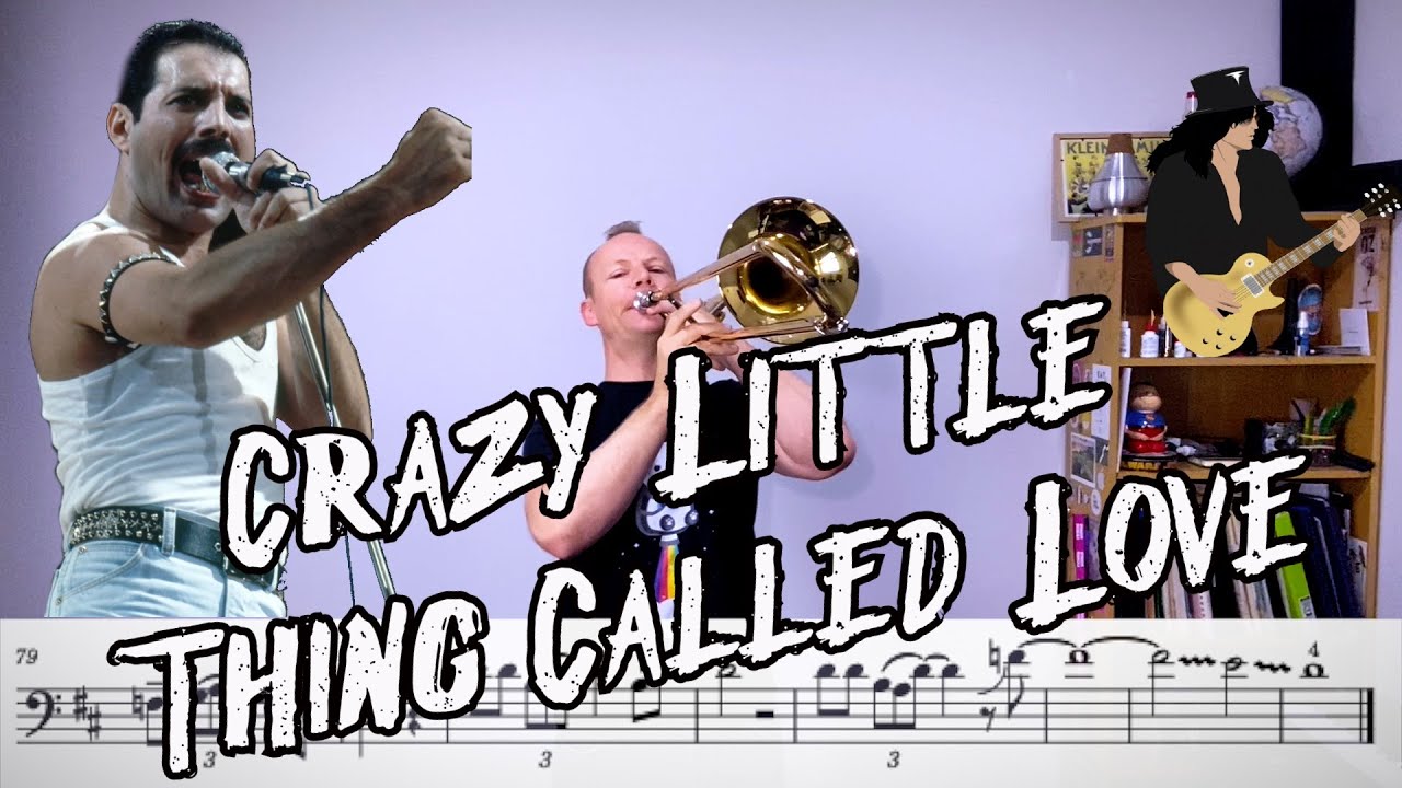 Crazy Little Thing Called Love - Trombone Play Along - YouTube
