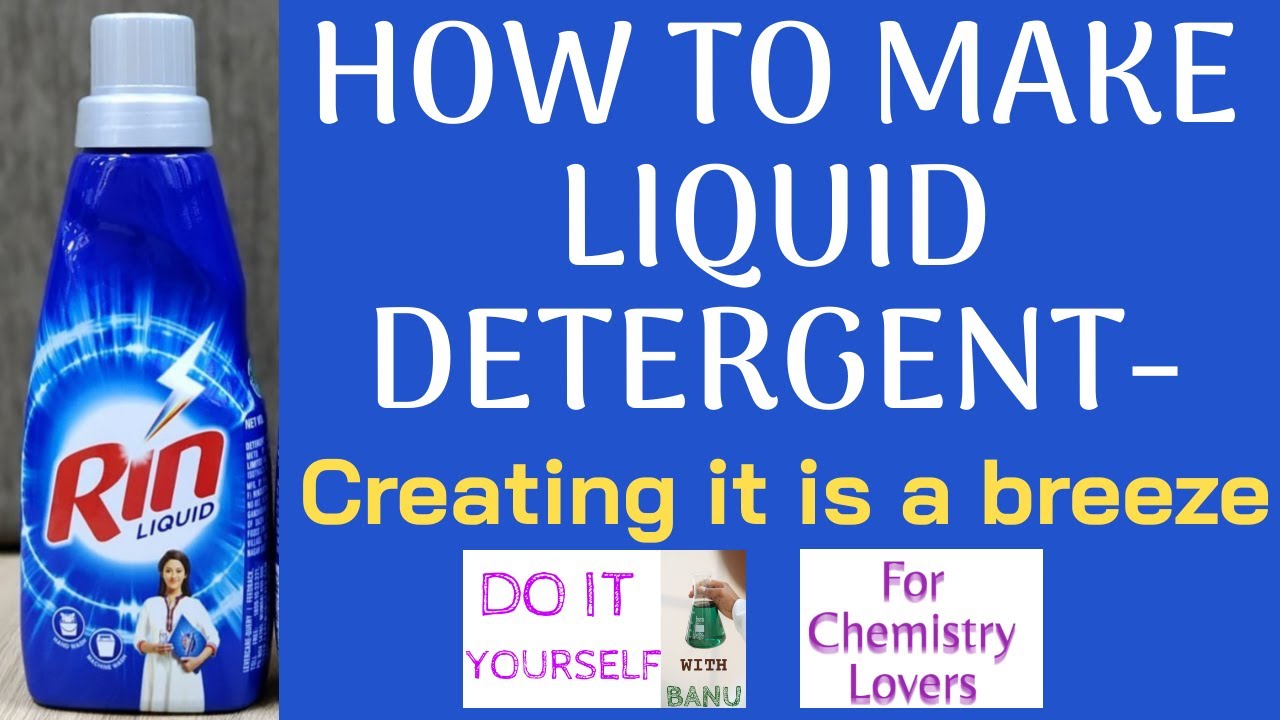 RIN-LIQUID DETERGENT MAKING VIDEO. DO IT YOURSELF. - YouTube