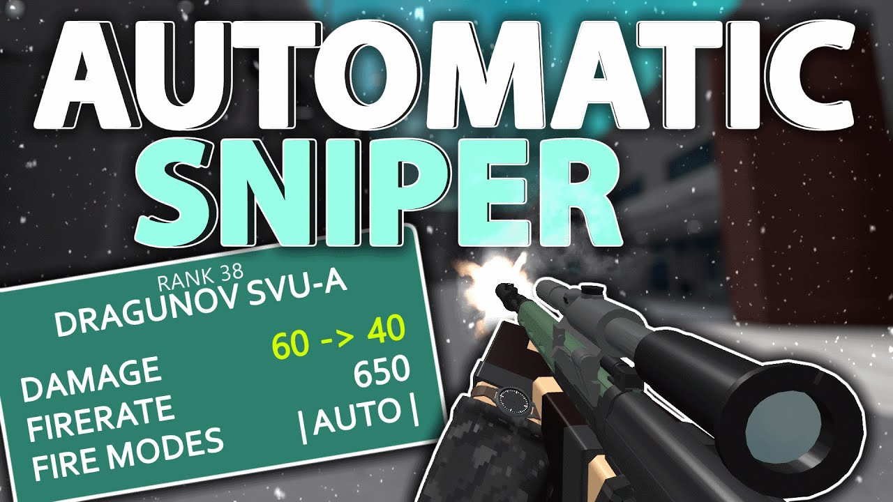 The AUTOMATIC SNIPER RIFLE in Phantom Forces - YouTube