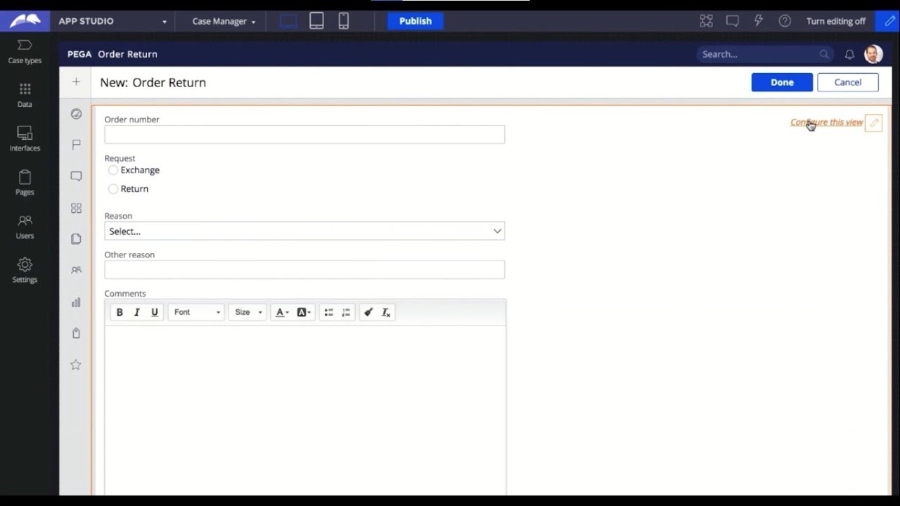 Pega know-how: Edit configured view using App Studio - YouTube