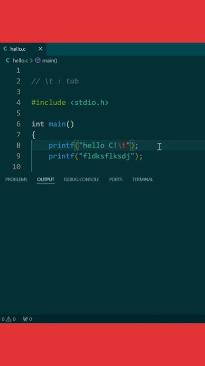Escape Sequence T Programming Clanguage Coding Codinginc Youtube