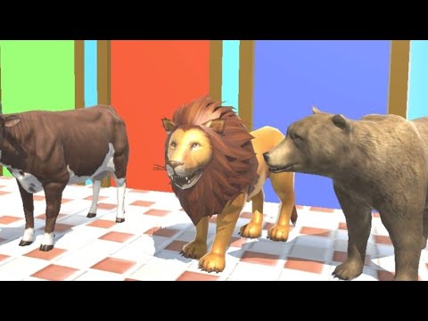 Animal Running | Animation Video | Animal cartoon Video | Kids Video ...