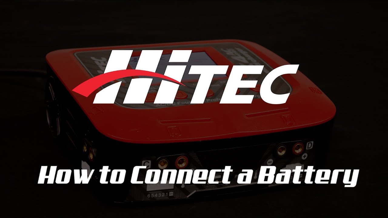 Hitec X-Series Chargers - How To Connect a Battery - YouTube