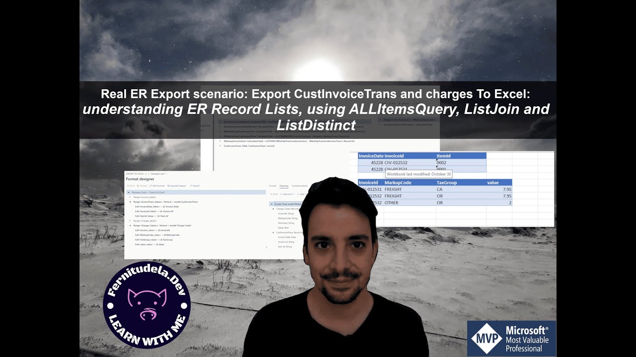 D365FO Electronic Reporting Real Export To Excel Example AllItemsQuery D365FO Electronic Reporting Real Export To Excel Example AllItemsQuery