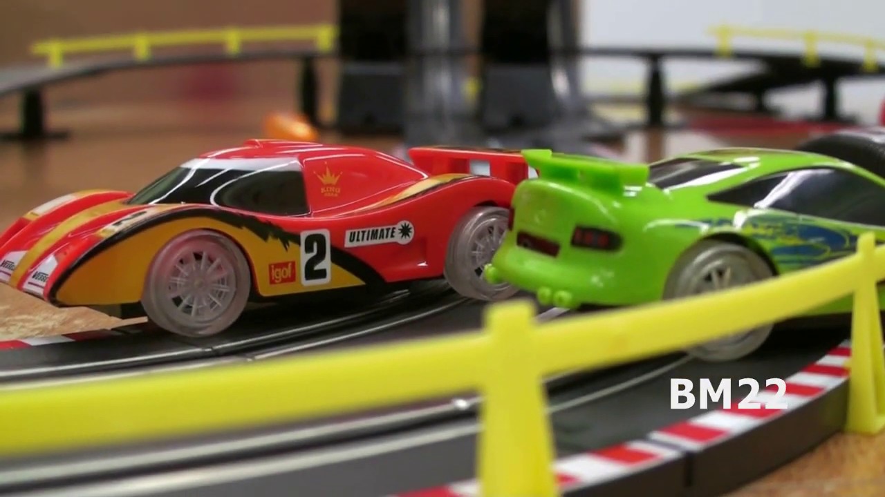 Revell Spin Drive Slot Car Crashes Toy Review - YouTube