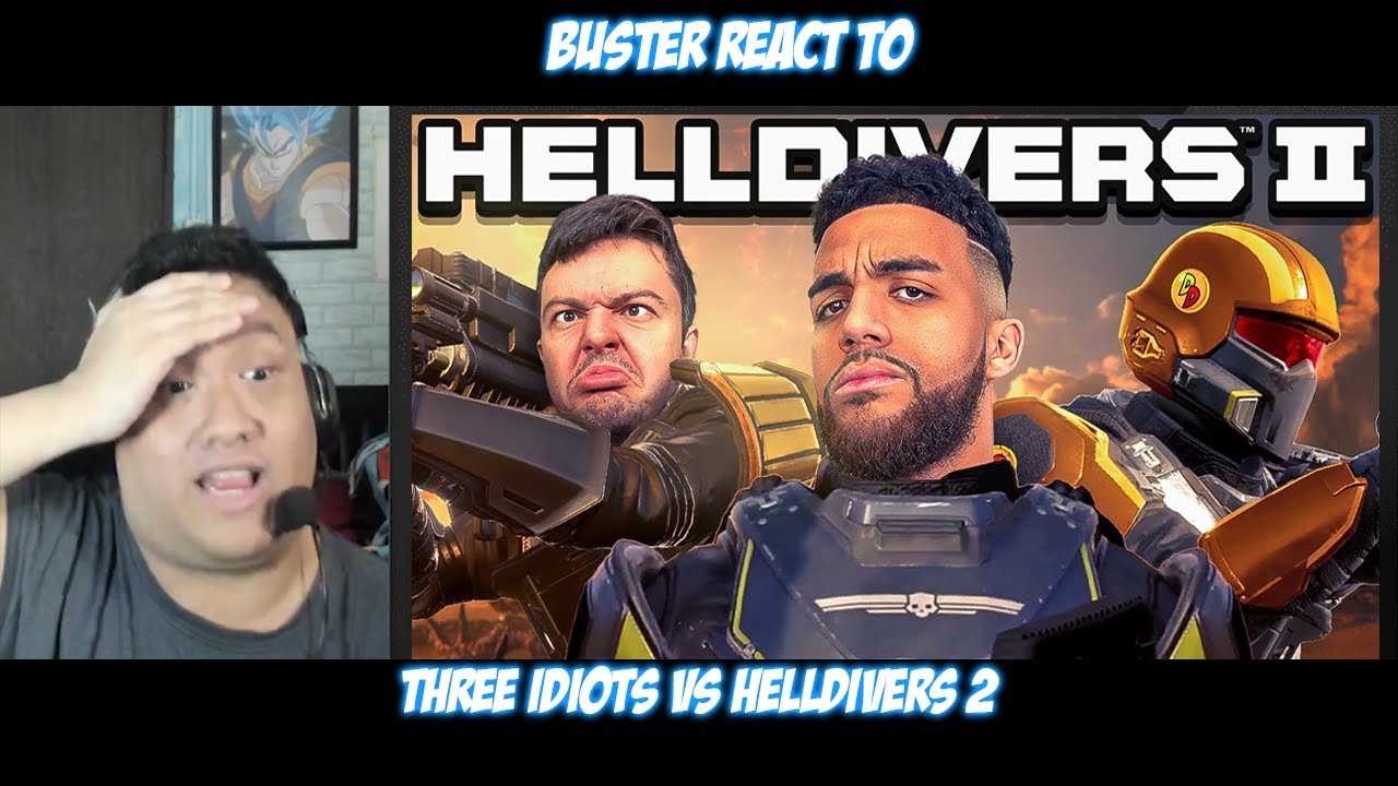 Buster Reacts to | Three Idiots VS Helldivers 2 @SeeReax - YouTube
