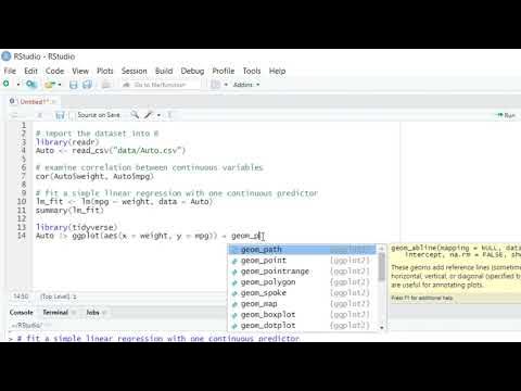 How to plot a linear regression model with ggplot in RStudio - R for ...
