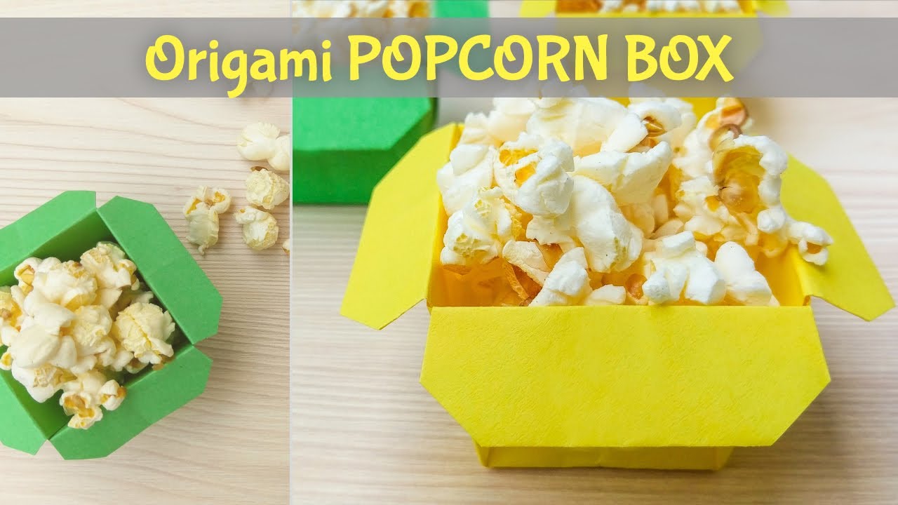 Origami POPCORN BOX Easy Origami Origami Box Paper Craft Paper Origami POPCORN BOX Easy Origami Origami Box Paper Craft Paper