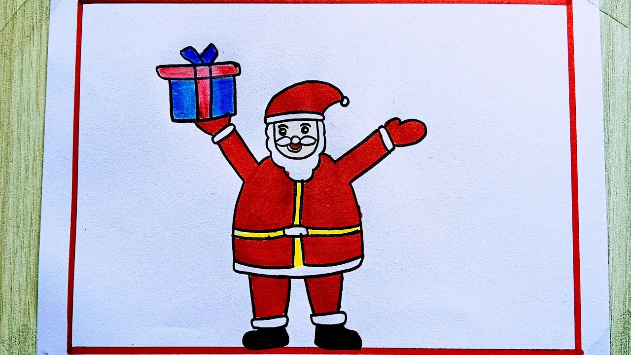 simple and easy Santa clause drawing// Happy Christmas 🎄 drawing - YouTube