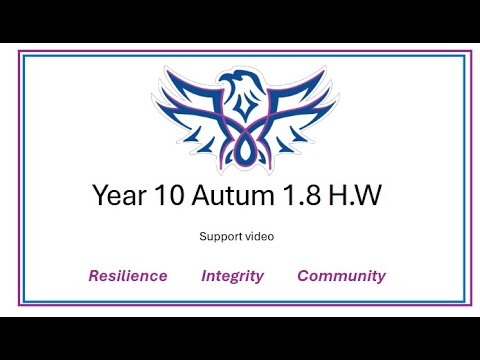 Year 10 Autumn 2 1.8 - YouTube