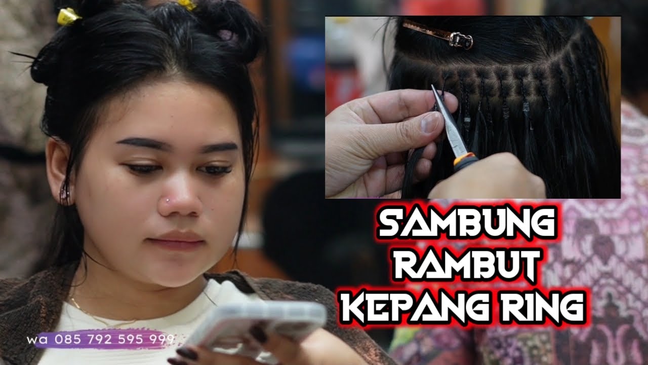 Sambung rambut kepang ring - YouTube