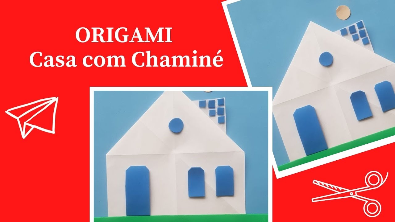 ORIGAMI CASA COM CHAMINÉ | CASA DE PAPEL | PAPER HOUSE - YouTube