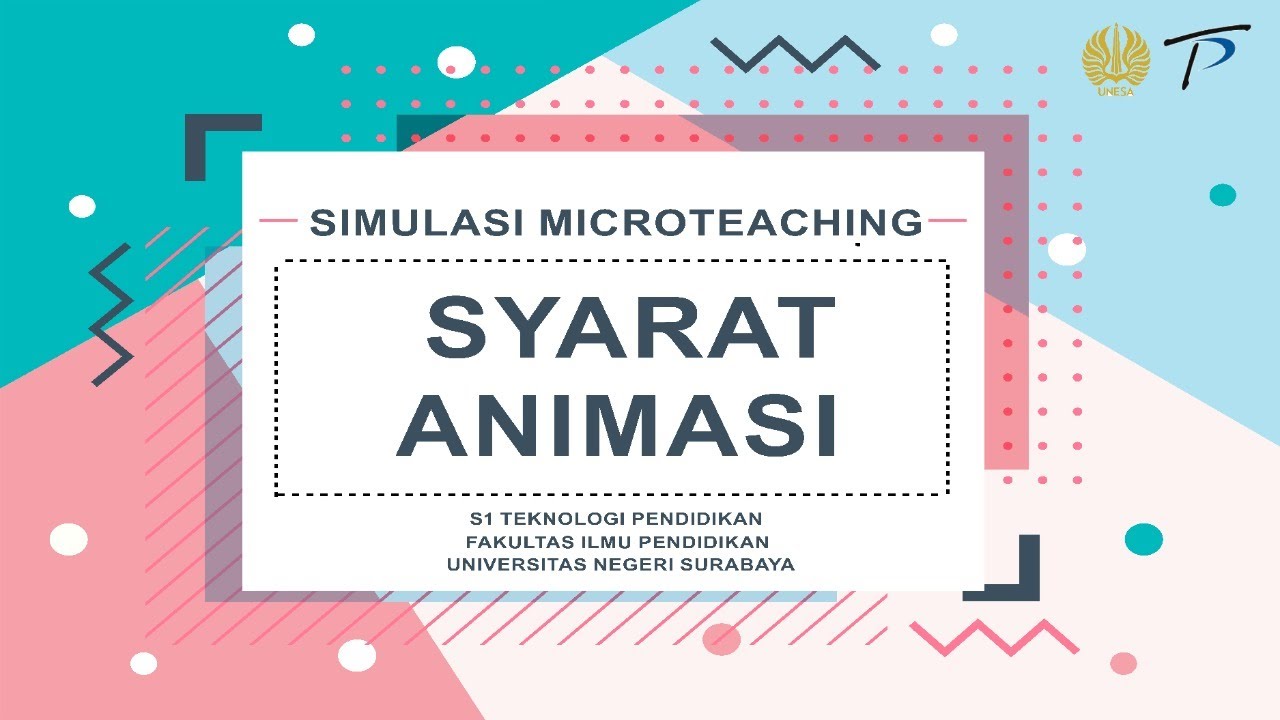 Microteaching Syarat Animasi - YouTube
