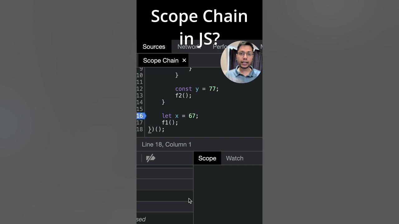 Scope Chain in JS | Scope and Scope Chain in JavaScript | Clip #13 | Core JavaScript - YouTube