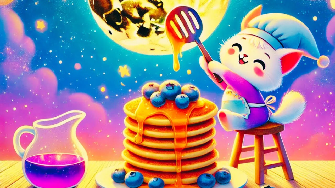 Midnight Pancakes Song! | Story for kids | Flipping & Eating Pancakes Under the Moon - YouTube