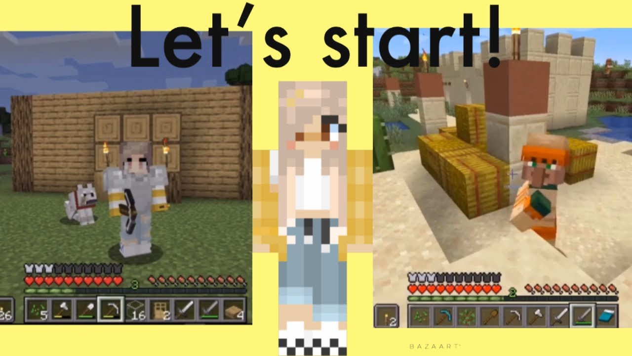 Luckiest spawn EVER! | Minecraft peaceful survival | Ep:1 - YouTube