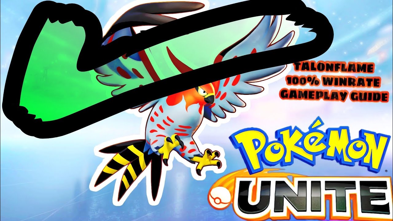 POKEMON UNITE GAMEPLAY TALONFLAME BEGINNER 100% WIN RATE SET UP 🦅 ...