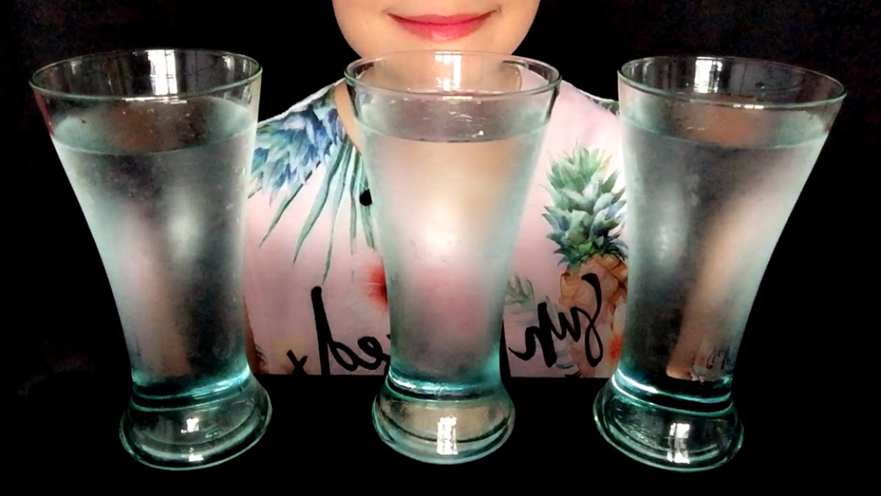 asmr drinking water fresh cool drinks sounds gulp swallow mukbang no ...