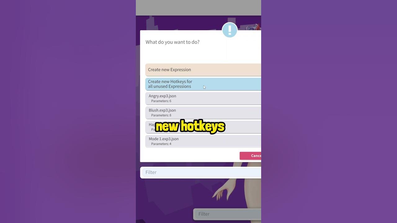 How to use expression editor in Vtube Studio - YouTube