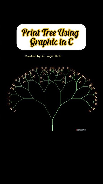 Draw Tree Using Graphics in C 🎄🌴 #shorts #cprogramming #coding - YouTube