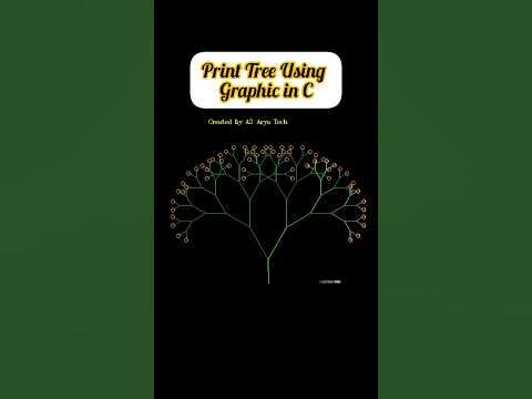 Draw Tree Using Graphics in C 🎄🌴 #shorts #cprogramming #coding - YouTube