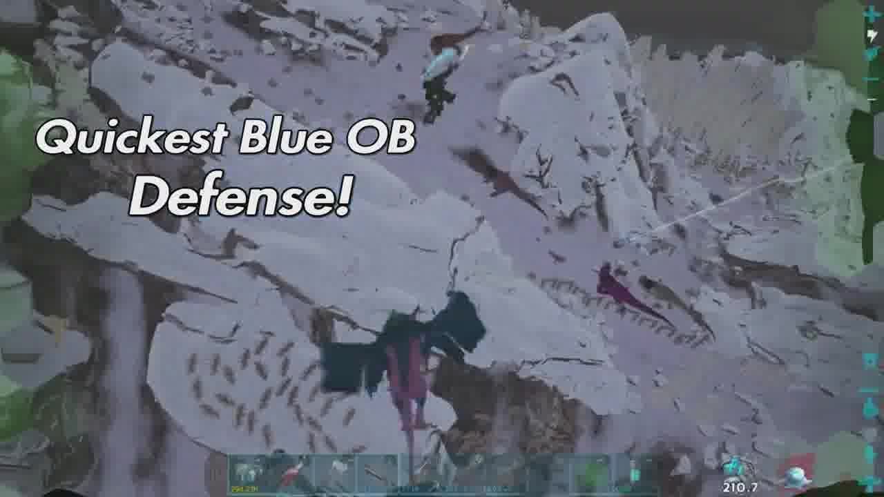 Quickest Blue OB Defense! |ARK OFFICIAL PVP PS5| - YouTube