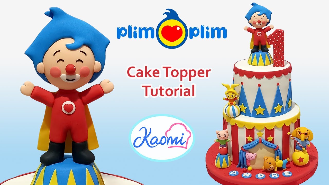 Payaso PLIM PLIM 🤡 para tortas PASO a PASO || Kaomi Tutoriales - YouTube