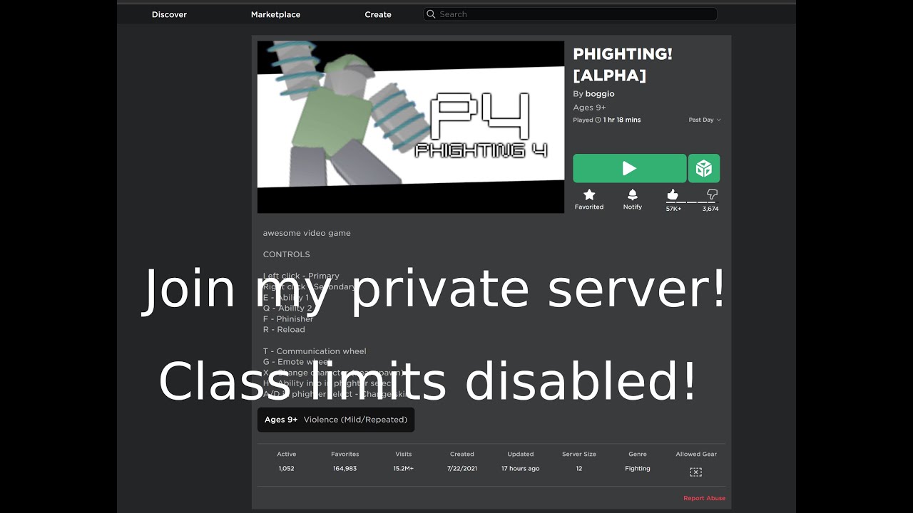 Join my PHIGHTING! private server! (READ DESCRIPTION) - YouTube