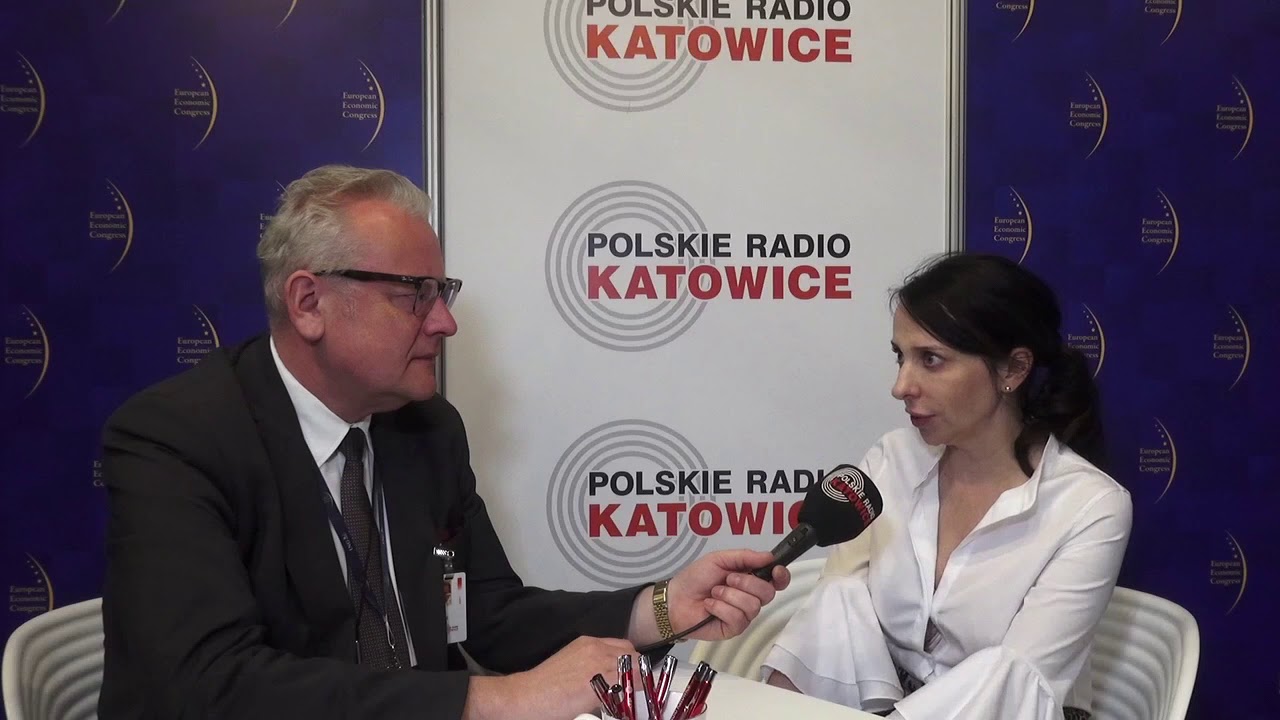 Prof. Barbara Piontek na EKG 2018 w Polskim Radiu Katowice. 16.05.2018 ...