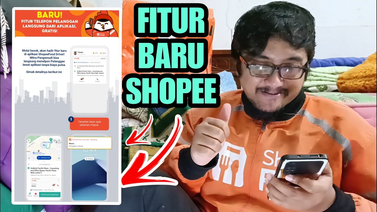 FITUR BARU SHOPEE FOOD DRIVER, SEMOGA FITUR TUJUAN SEARAH & FITUR OPSI ...