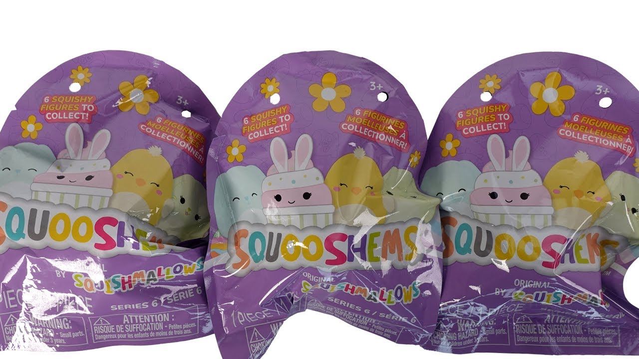 Squishmallows Squooshems Easter Series 6 Blind Bag Unboxing Review ...