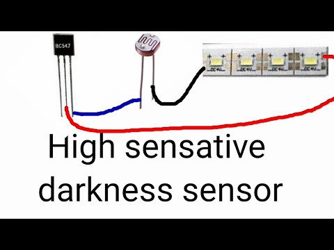 How to make a high sensative darkness sensor using BC 547||DIY||Project ...