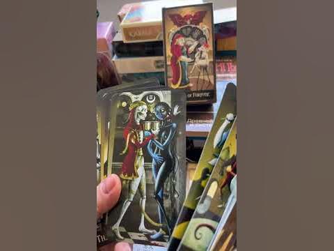 Таро девиантной луны. Влюбленные #картадня #tarot #картаднятаро # ...