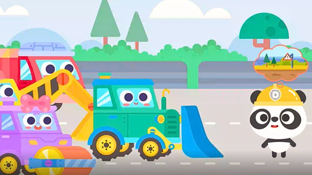 Engineering Vehicle Pave Road | Game for Kid | Mobile Game | Kid Game ...