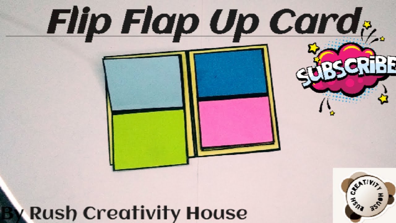 Flip Flap Up Card Tutorial|| @RushCreativityHouse - YouTube