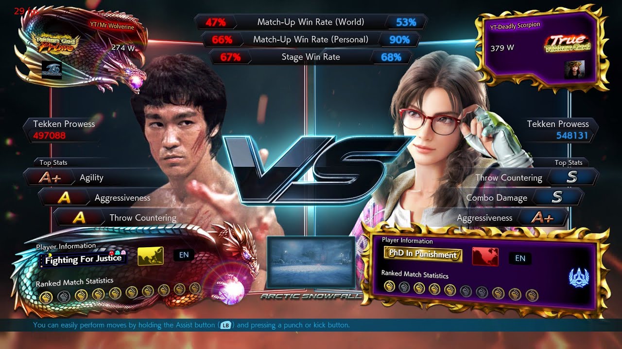 Tekken 7 | Mr Wolverine (Law) VS Deadly Scorpion (Julia) |Rank Match ...