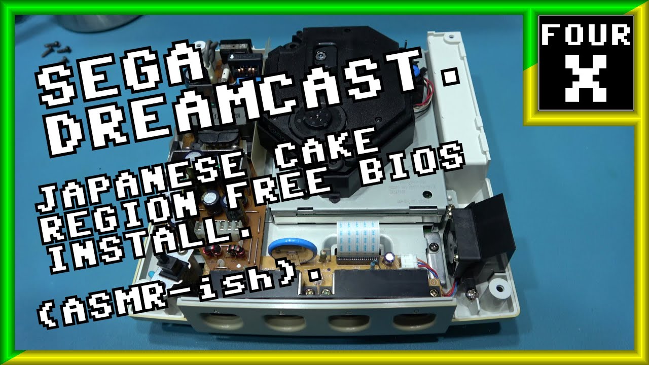SEGA Dreamcast - Japanese Cake Region Free BIOS Install (ASMR-ish ...