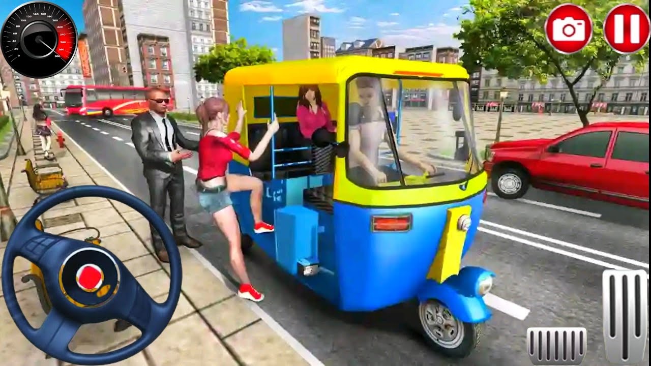 Modern Tuk Tuk Auto Rickshaw 🛺💥 Gameplay 291 || Tuk Tuk Games || Alpha ...