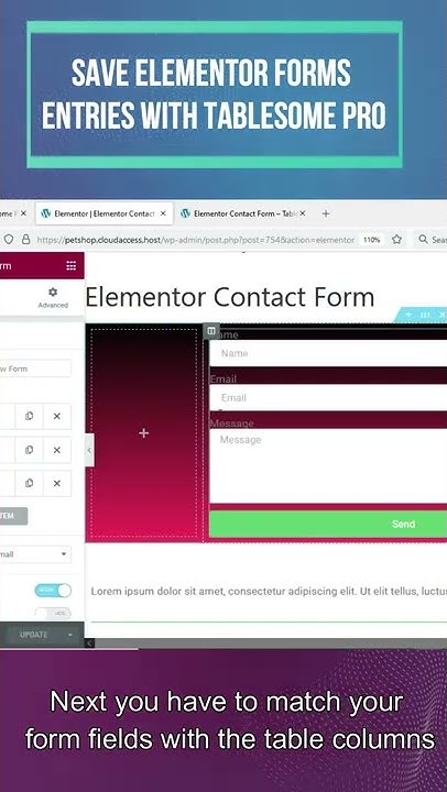 Elementor Form Submissions - save to database using Tablesome Plugin #Shorts - YouTube