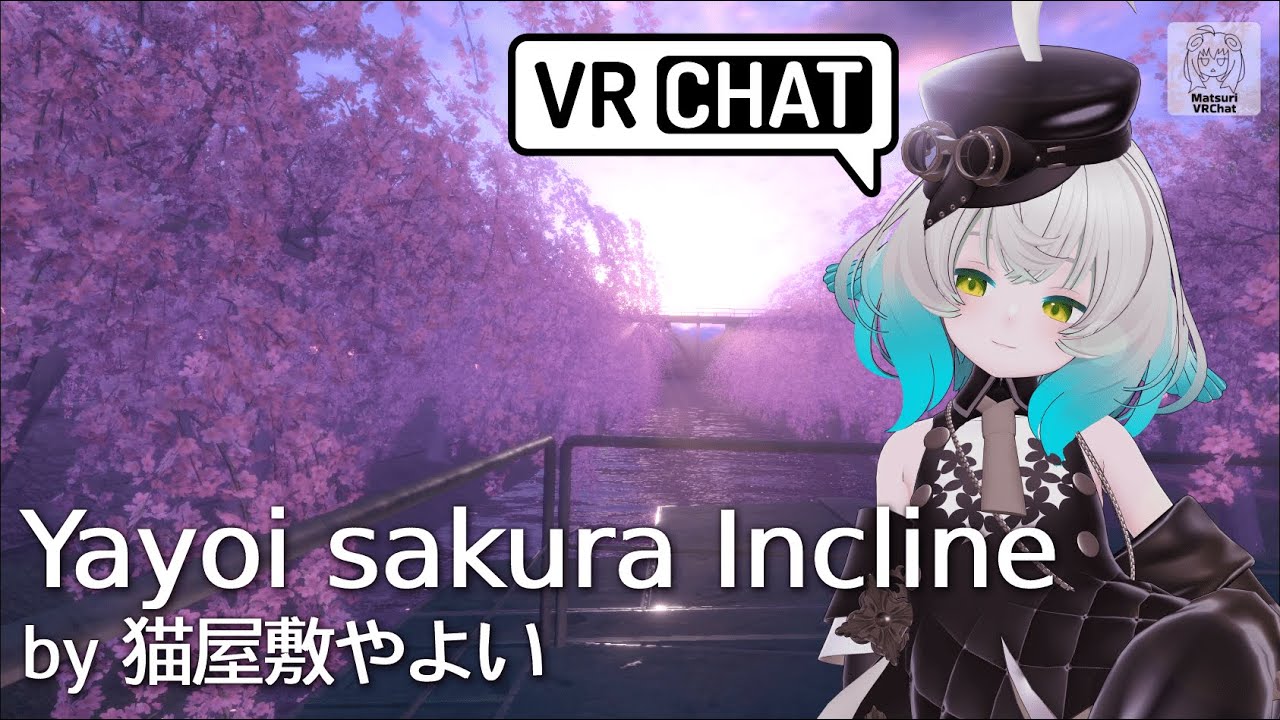 屋形船から満開の桜を🌸「Yayoi sakura Incline by 猫屋敷やよい」VRChatオススメワールド - YouTube