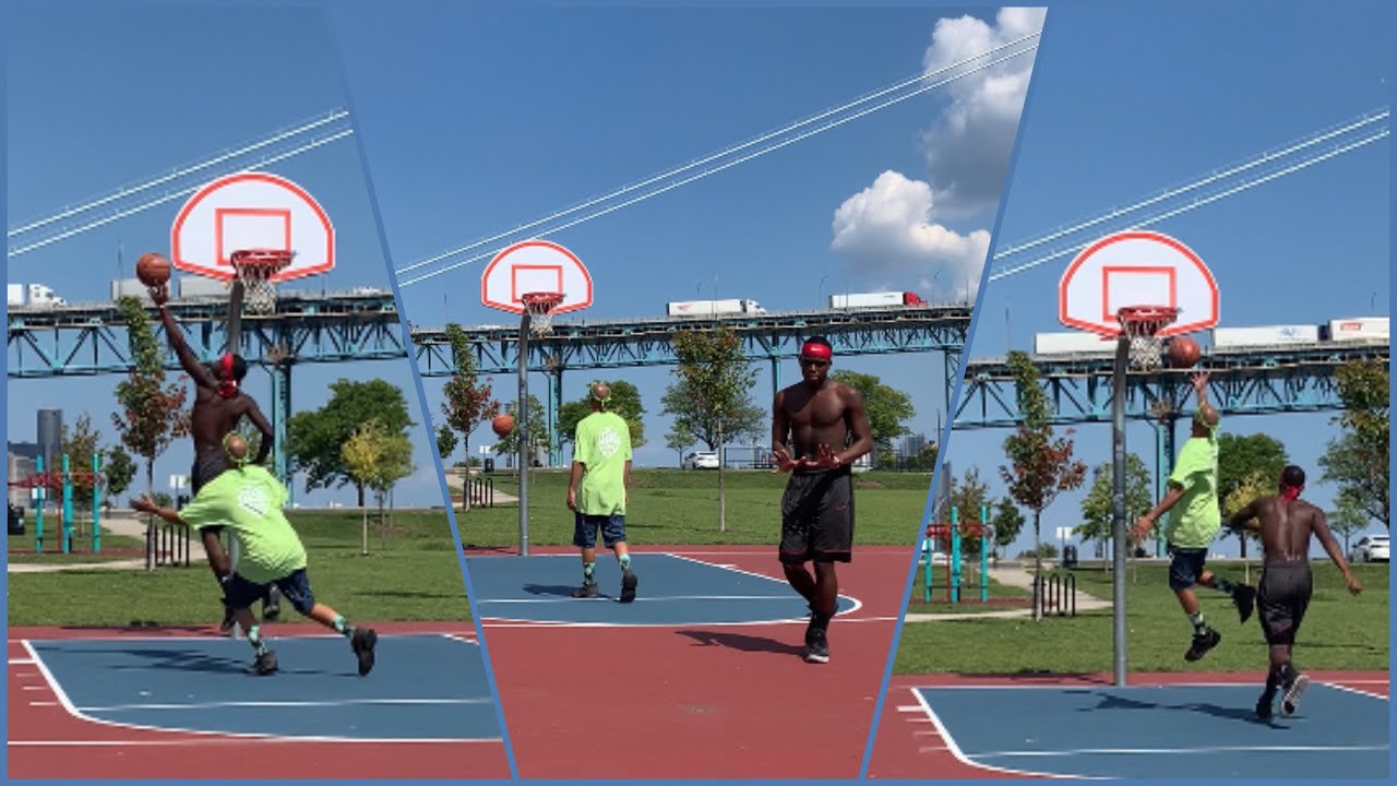 Rematch | IRL 1v1 Basketball I shot all 2s - YouTube