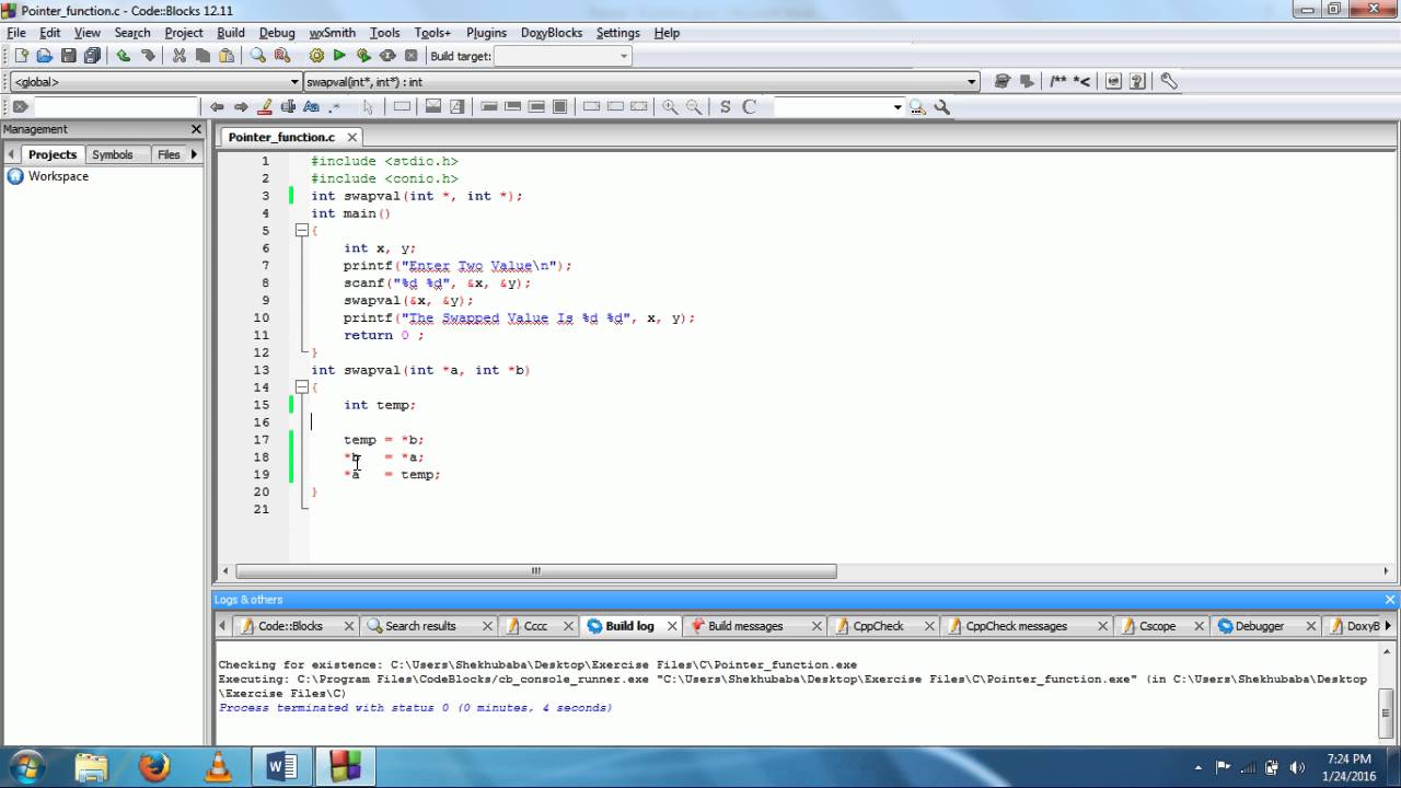 C In Hindi Pointer Passing Pointer As Parameter In Function Youtube 2487