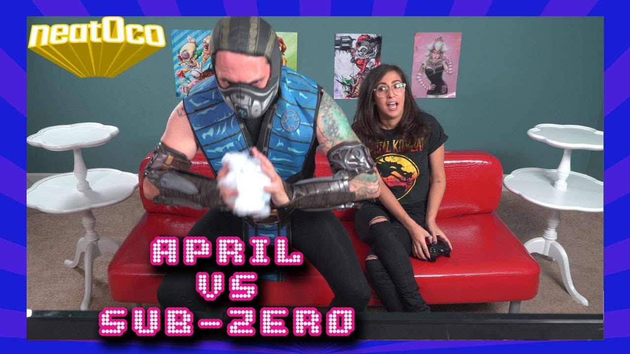 Mortal Kombat XL gameplay: April VS Sub-Zero - YouTube