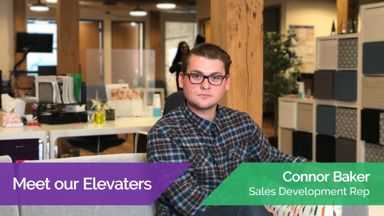 Connor Baker, Sales Development Rep, talks about starting with Elevate ...