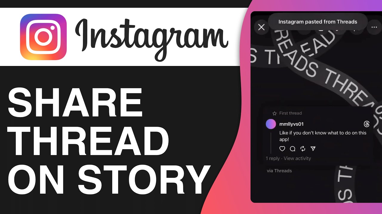 How To Share Thread On Instagram Story - Easy Tutorial - YouTube