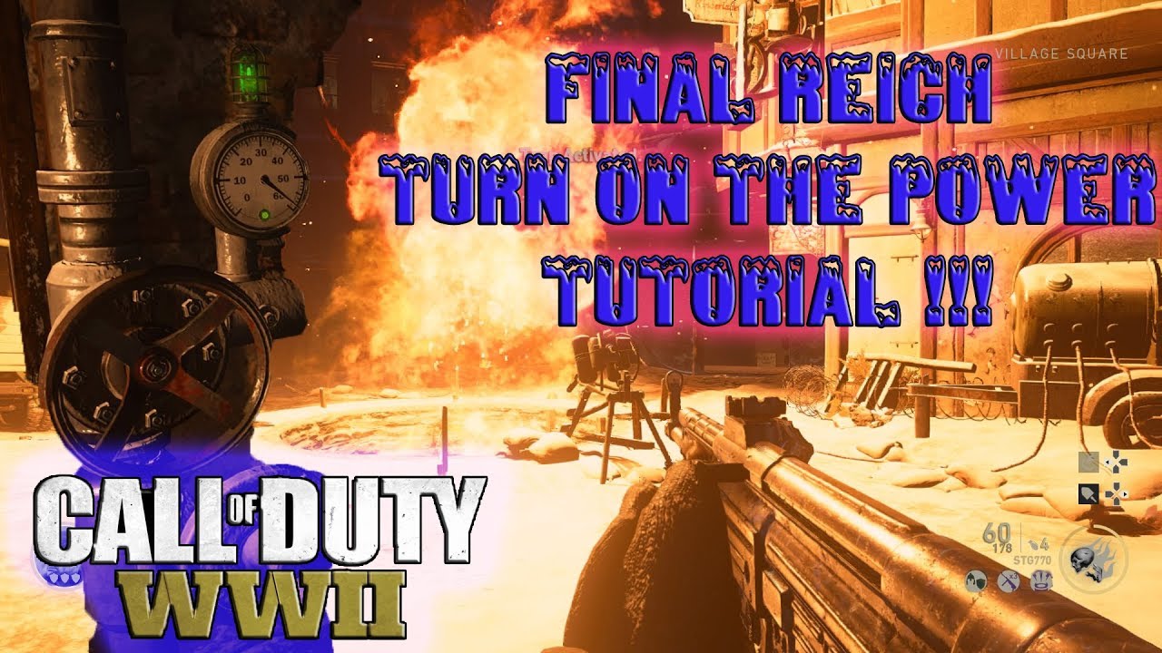 Call of Duty: WW2 Zombies Final Reich Turn on the Power Tutorial ...