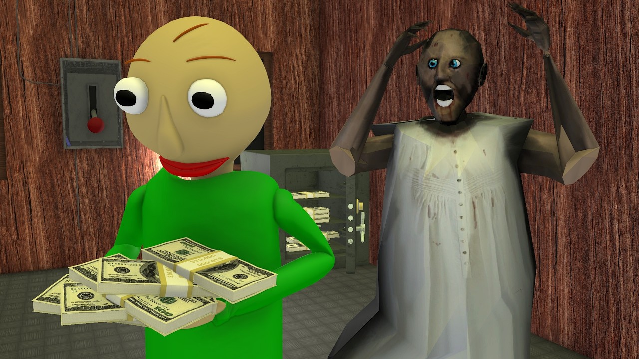 Granny vs secret safe vs Baldi | Funny Animation story - YouTube